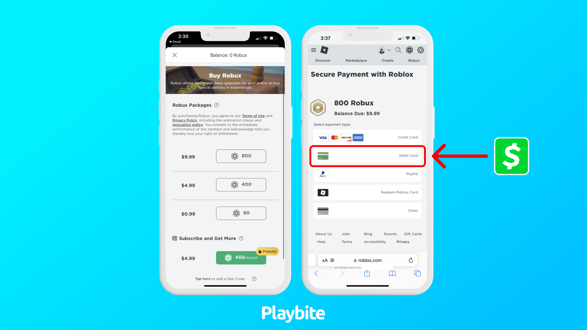 How to Buy Robux With a Cash App Card - Playbite