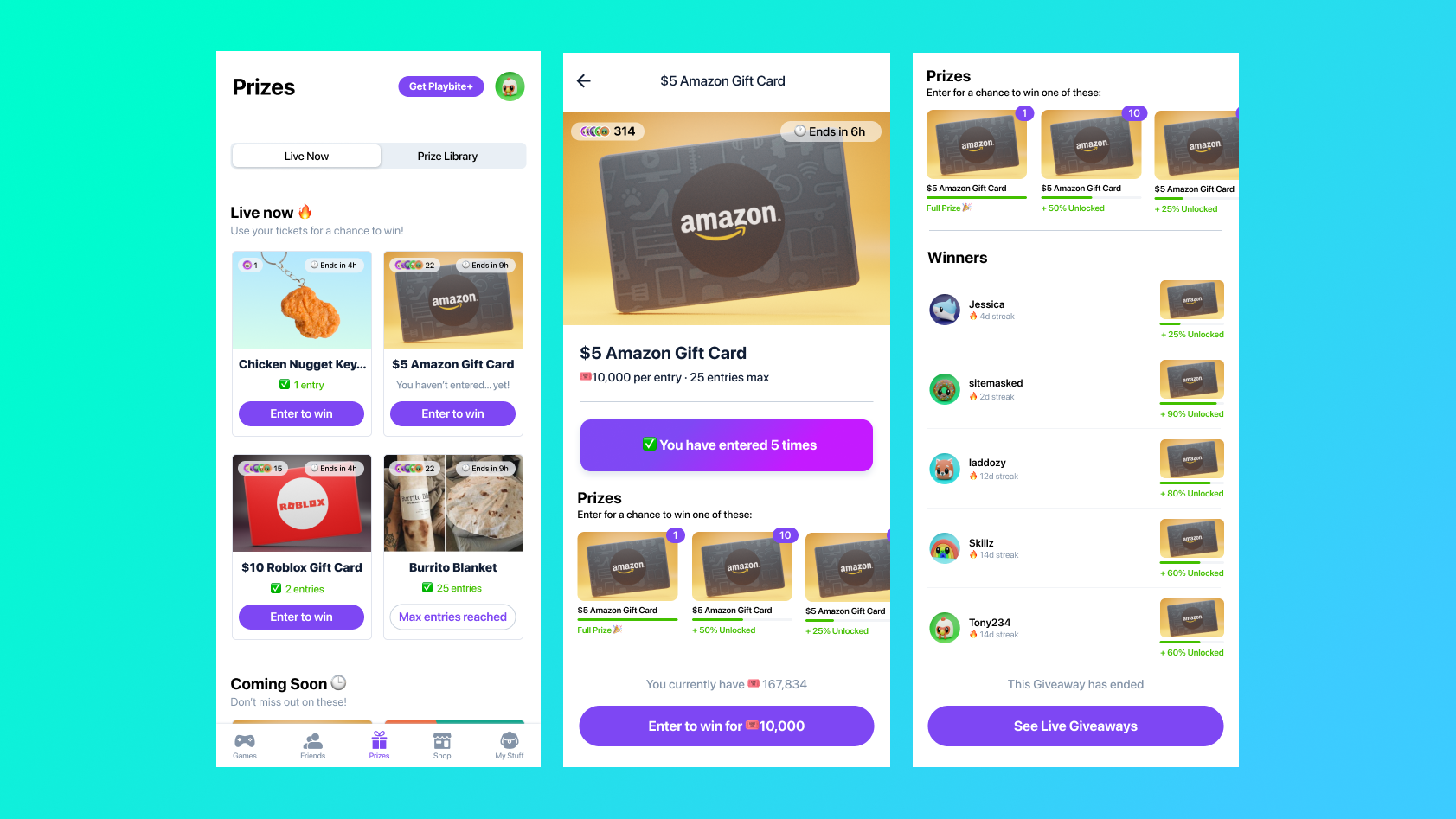 Announcing: A New Prizes Model - Playbite