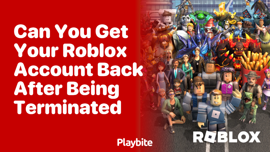 Can You Get Your Roblox Account Back After Being Terminated? - Playbite