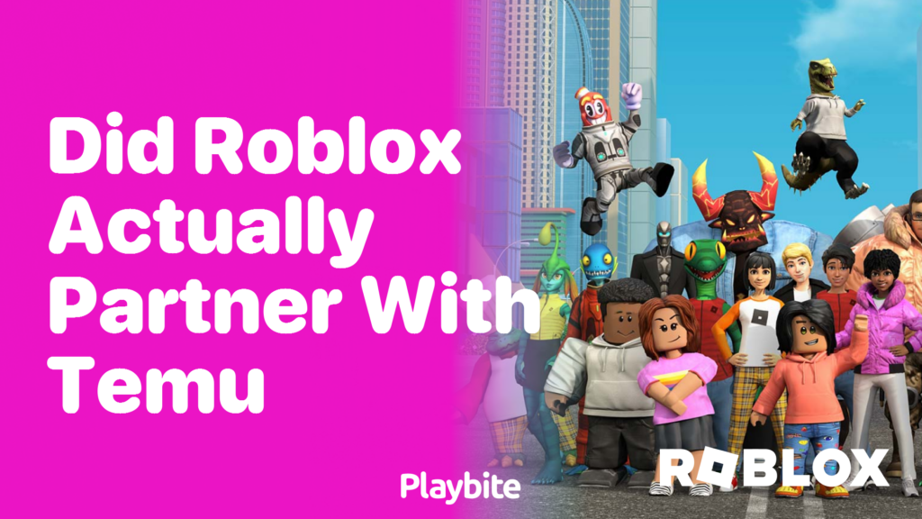 Did Roblox Actually Partner With Temu? - Playbite