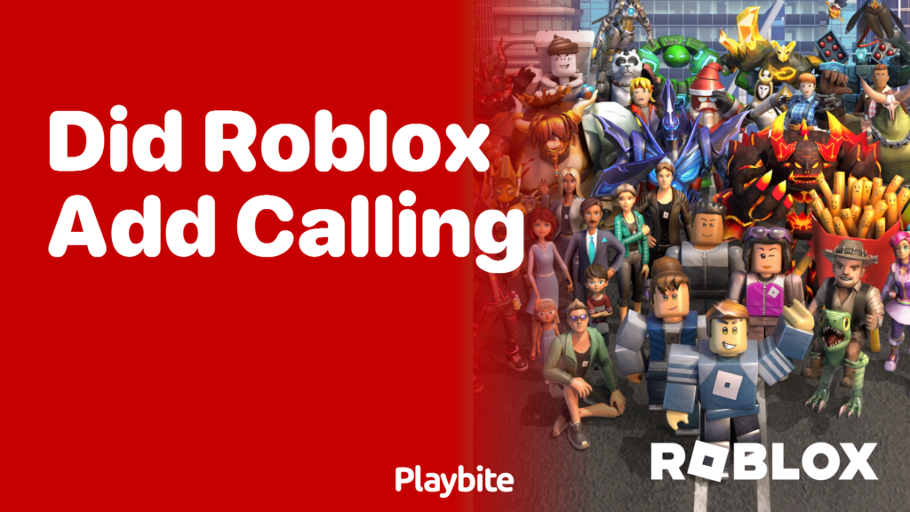 Did Roblox Add Calling to Its Features? - Playbite