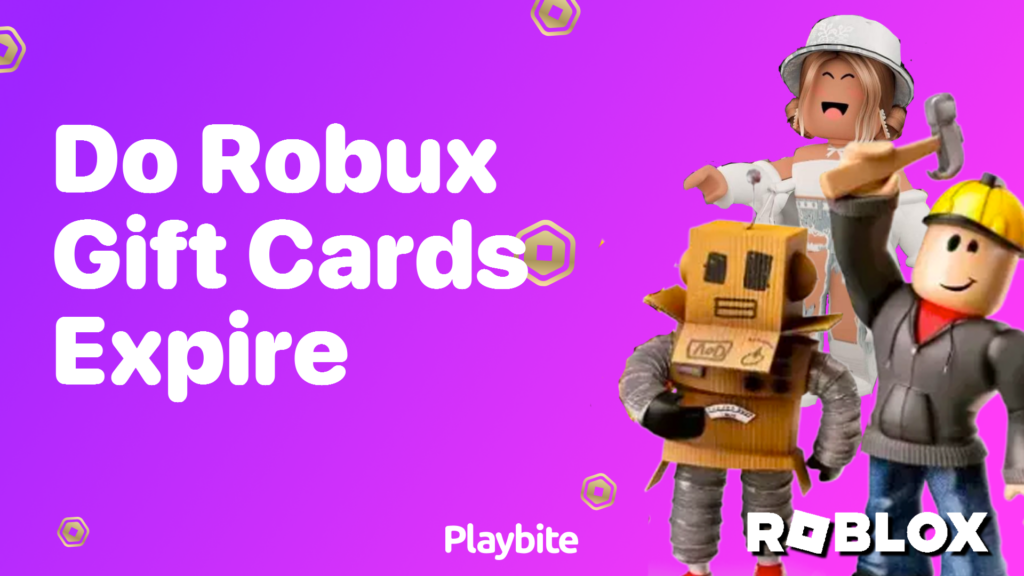 Do Robux Gift Cards Expire? Find Out Here! - Playbite