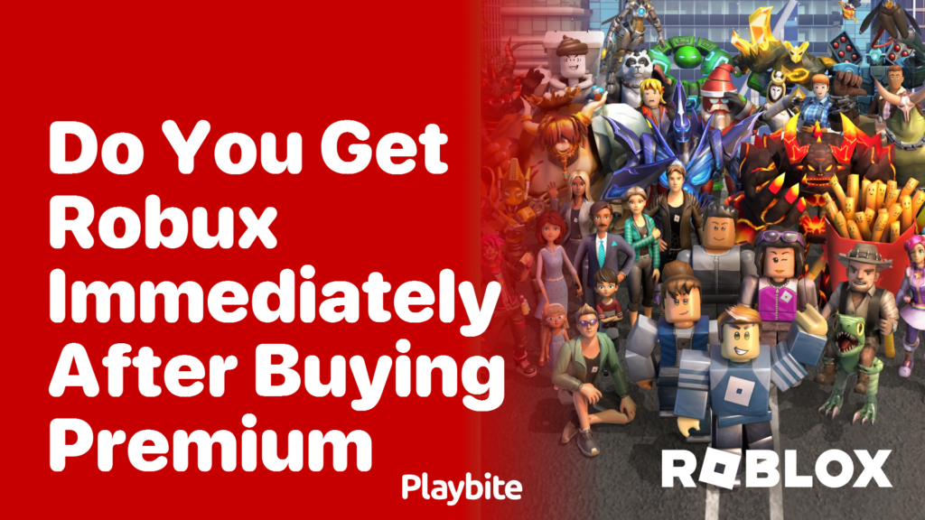 Do You Get Robux Immediately After Buying Roblox Premium? - Playbite