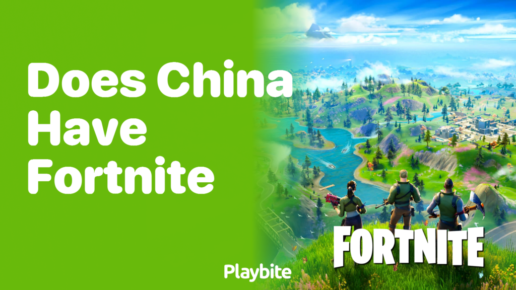 Does China Have Fortnite? Unpacking the Availability - Playbite