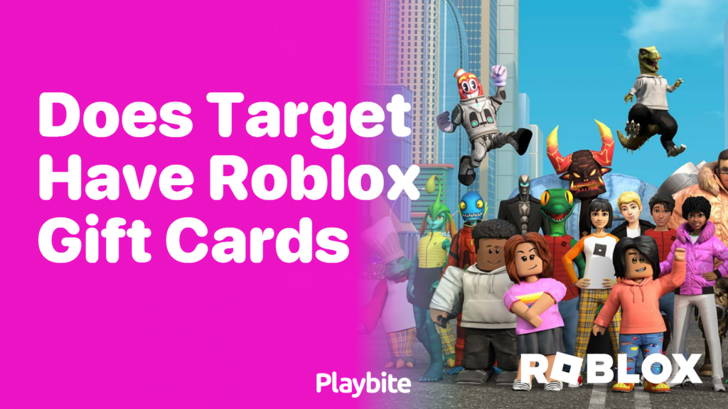 Does Target Offer Roblox Gift Cards? - Playbite