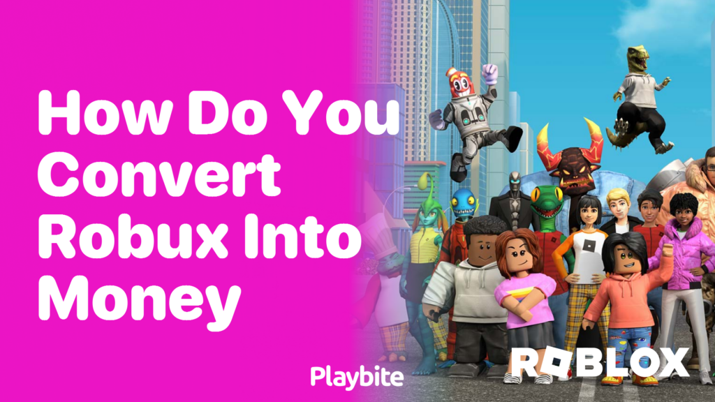 How do you convert Robux into money? - Playbite