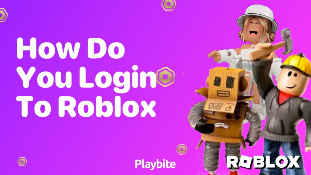 How Do You Log In to Roblox? Find Out Here! - Playbite