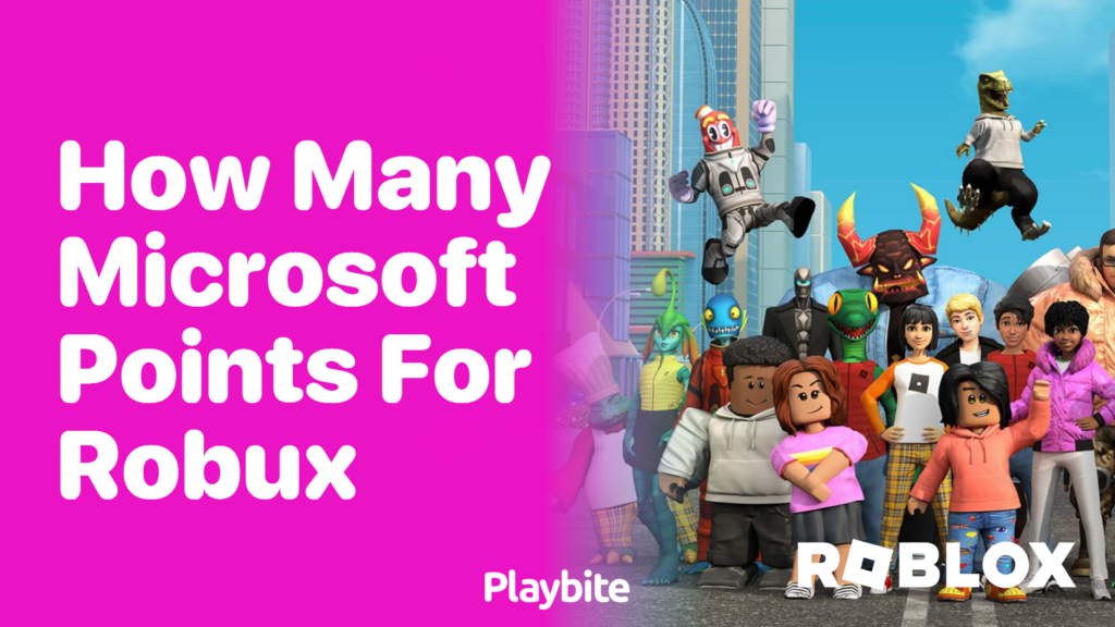 How Many Microsoft Points Do You Need for Robux? - Playbite