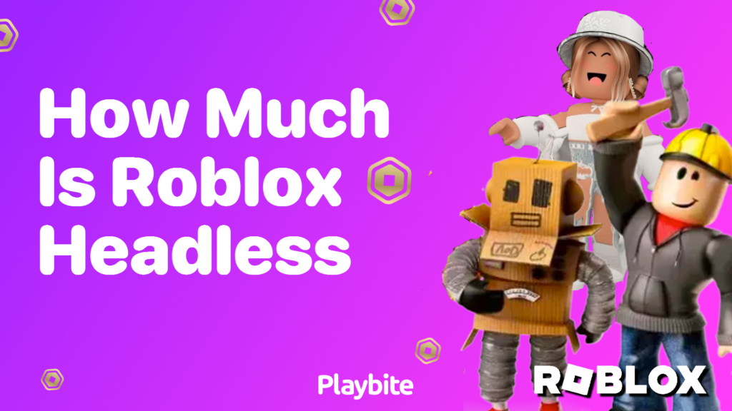 How Much Does the Headless Horseman Cost in Roblox? - Playbite