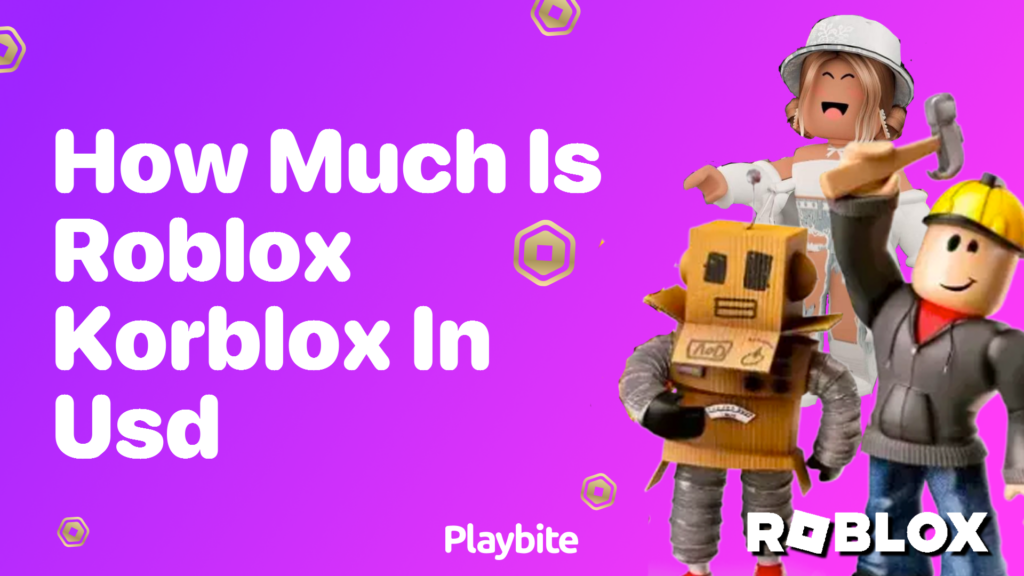 How Much Is Roblox Korblox in USD? Discover the Value! - Playbite