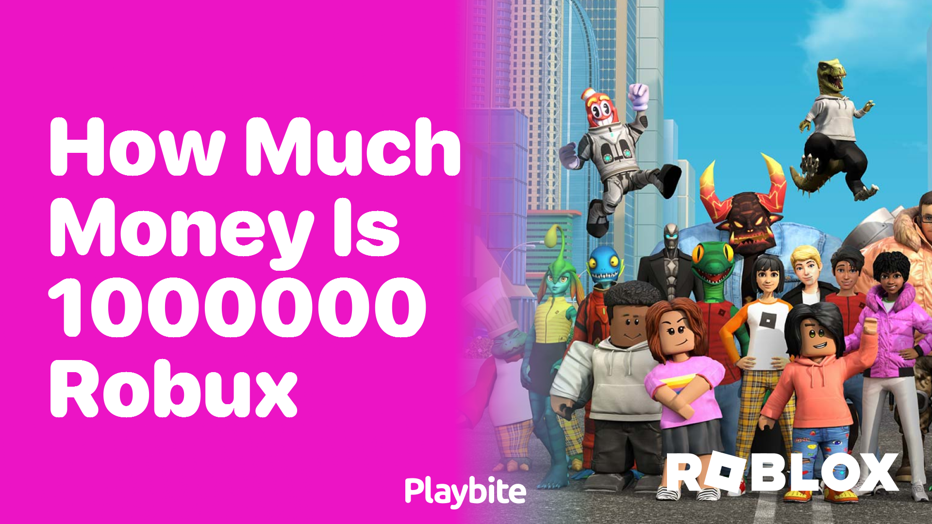 How Much Money is 1,000,000 Robux? - Playbite
