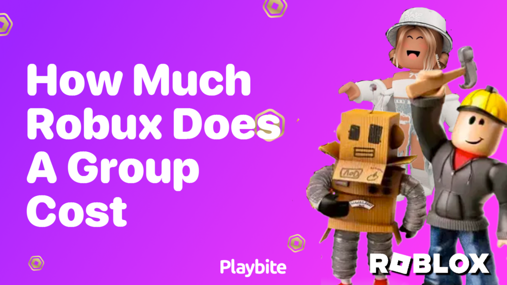 How Much Robux Does a Group Cost on Roblox? - Playbite