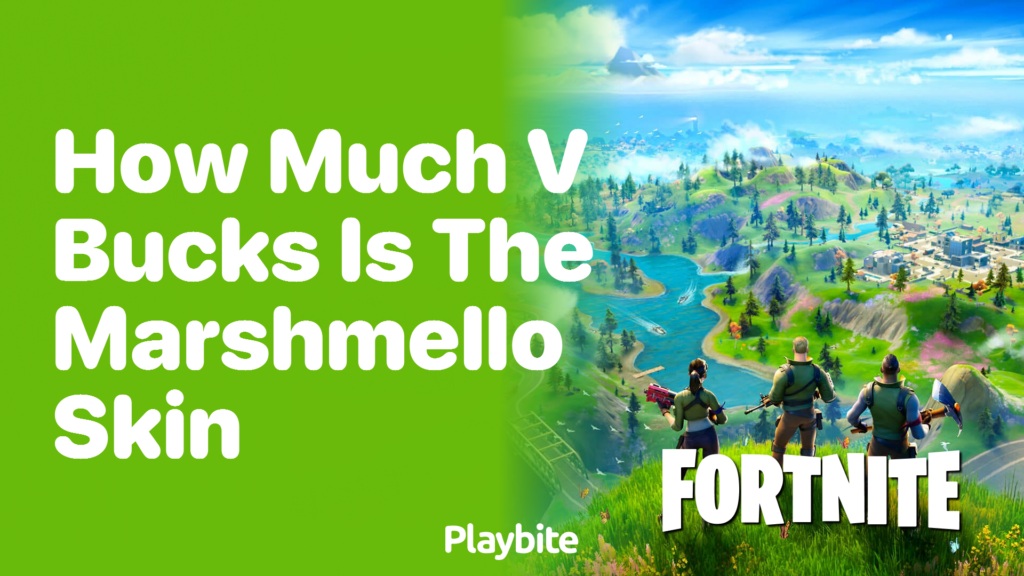 How Much V-Bucks Is the Marshmello Skin in Fortnite? - Playbite