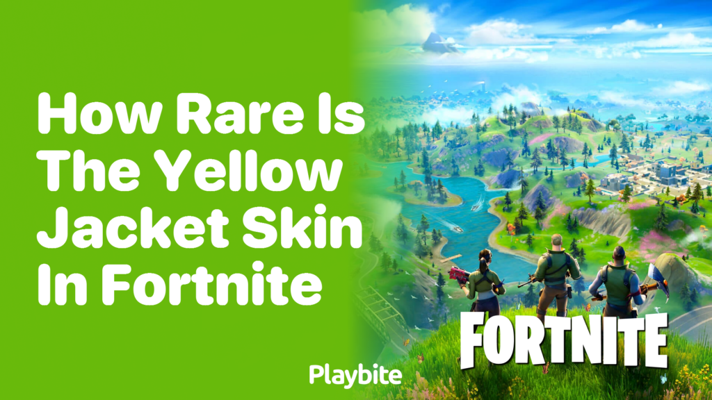 How Rare Is the Yellow Jacket Skin in Fortnite? - Playbite