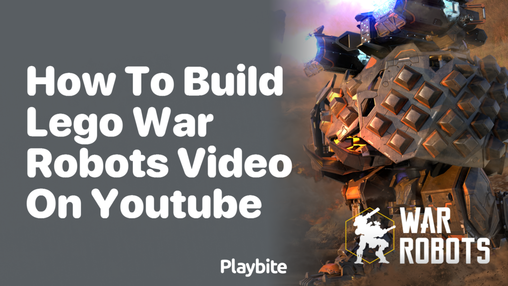 How to Build LEGO War Robots Videos on YouTube - Playbite