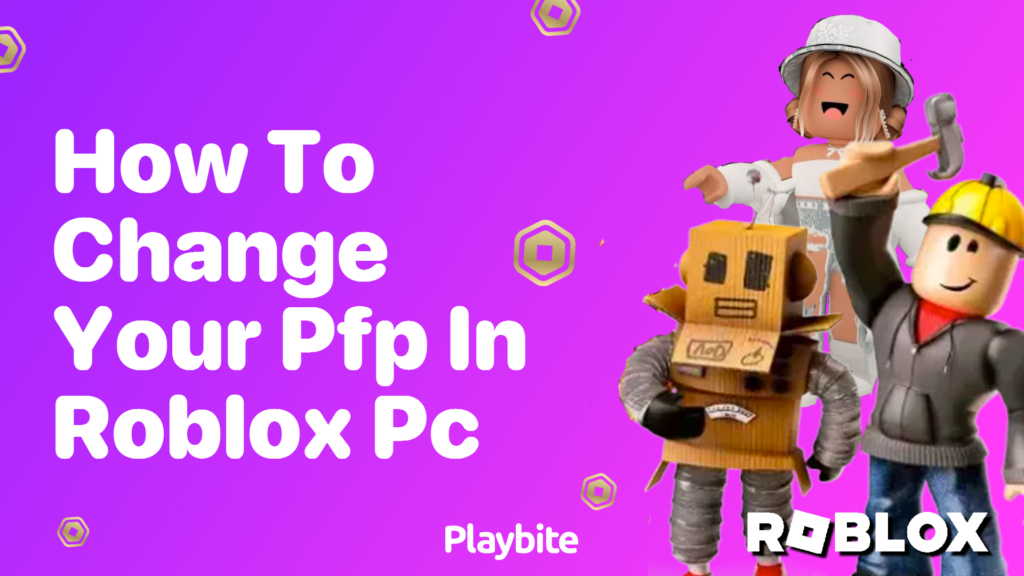 How to Change Your PFP in Roblox PC - Playbite