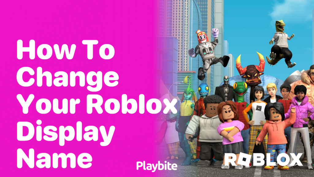 How to Change Your Roblox Display Name - Playbite