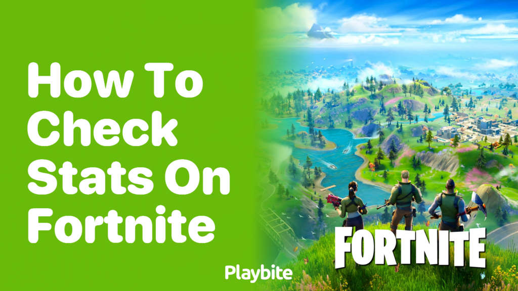 How to Check Stats on Fortnite: A Quick Guide - Playbite