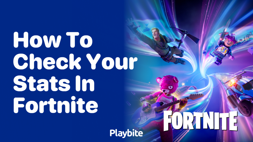 How to Check Your Stats in Fortnite: A Simple Guide - Playbite