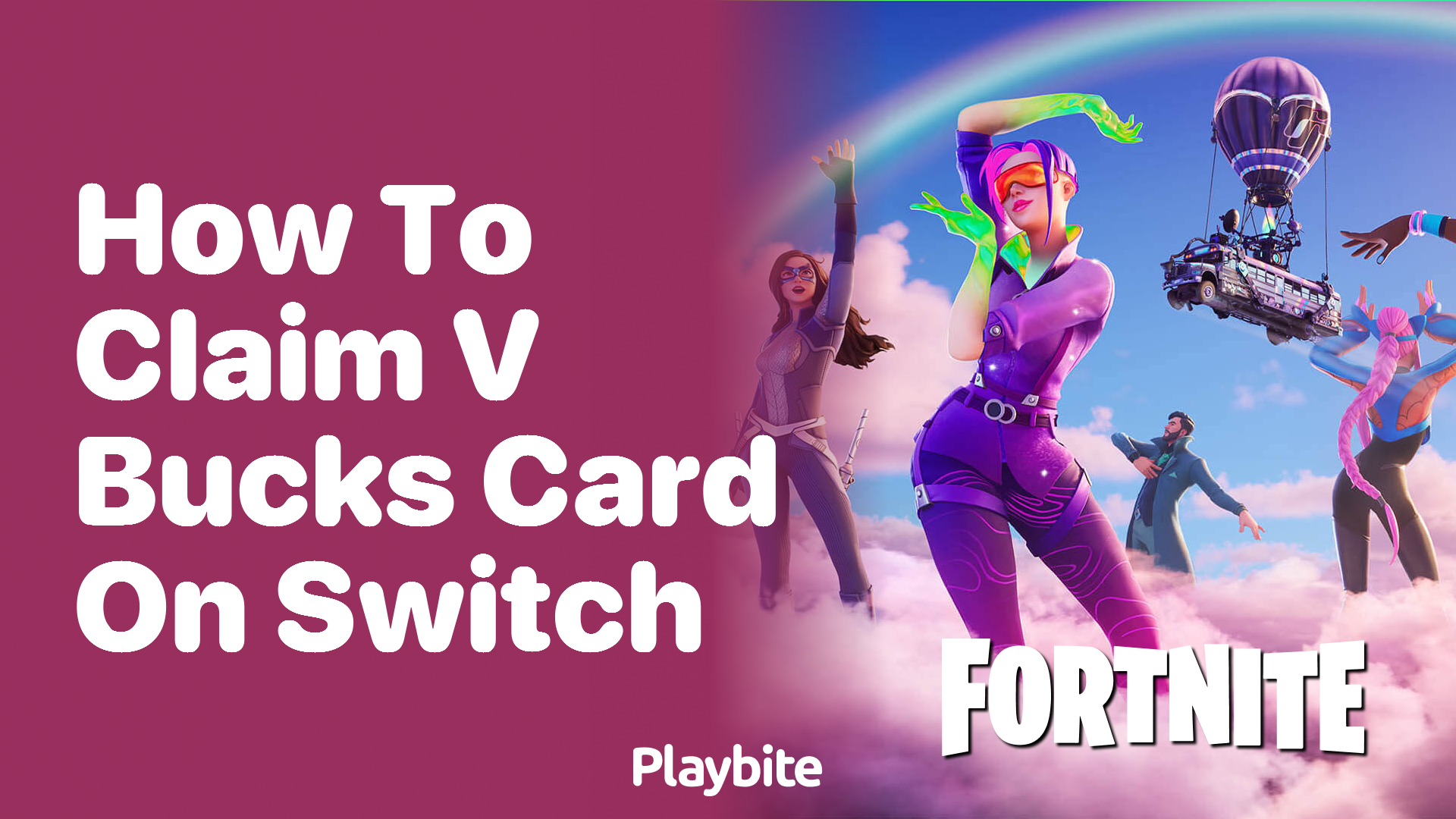 How to Claim V-Bucks Cards on Switch - Playbite