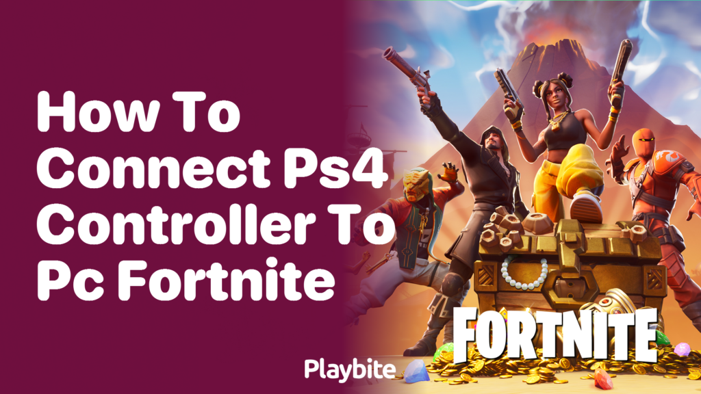 How to Connect a PS4 Controller to PC for Fortnite Gaming - Playbite