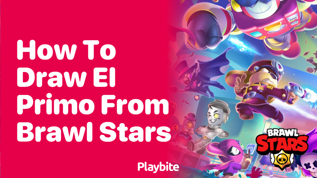 How to Draw El Primo From Brawl Stars - Playbite