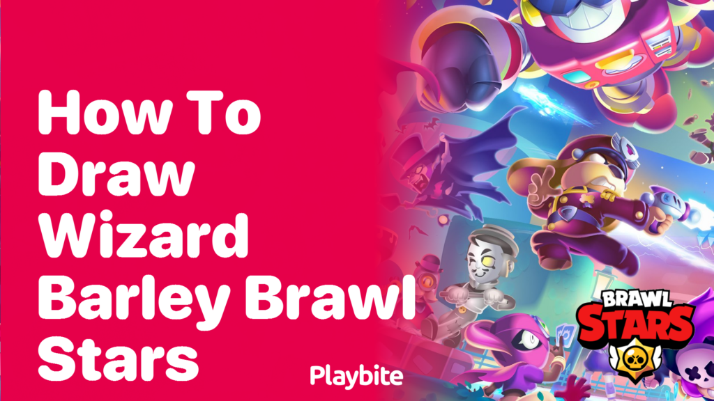 How to Draw Wizard Barley from Brawl Stars - Playbite