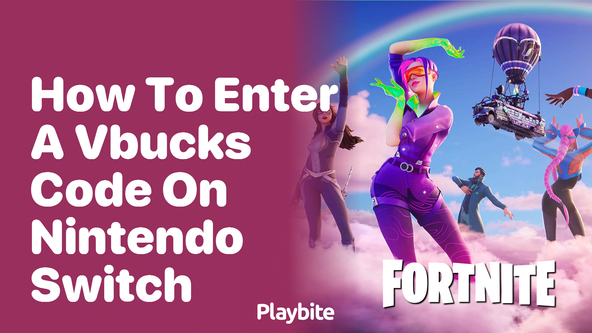How to Enter a V-Bucks Code on Nintendo Switch - Playbite