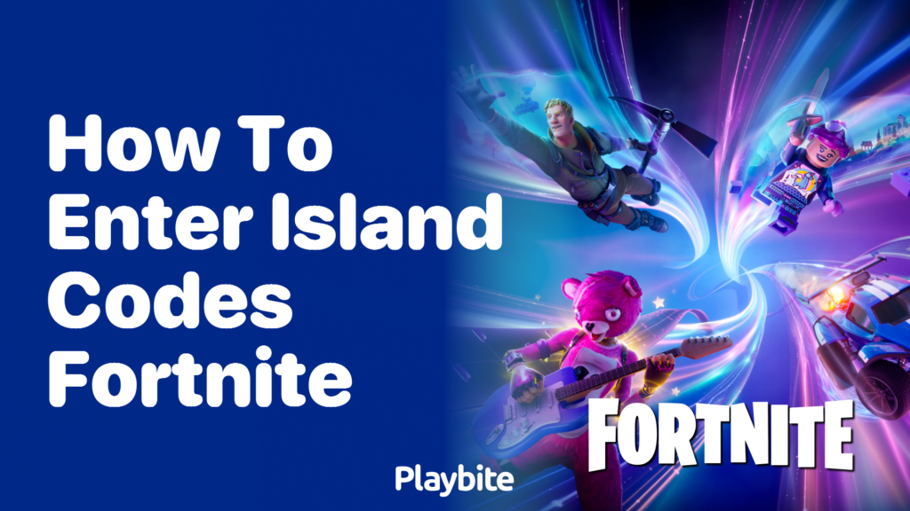 How to Enter Island Codes in Fortnite - Playbite