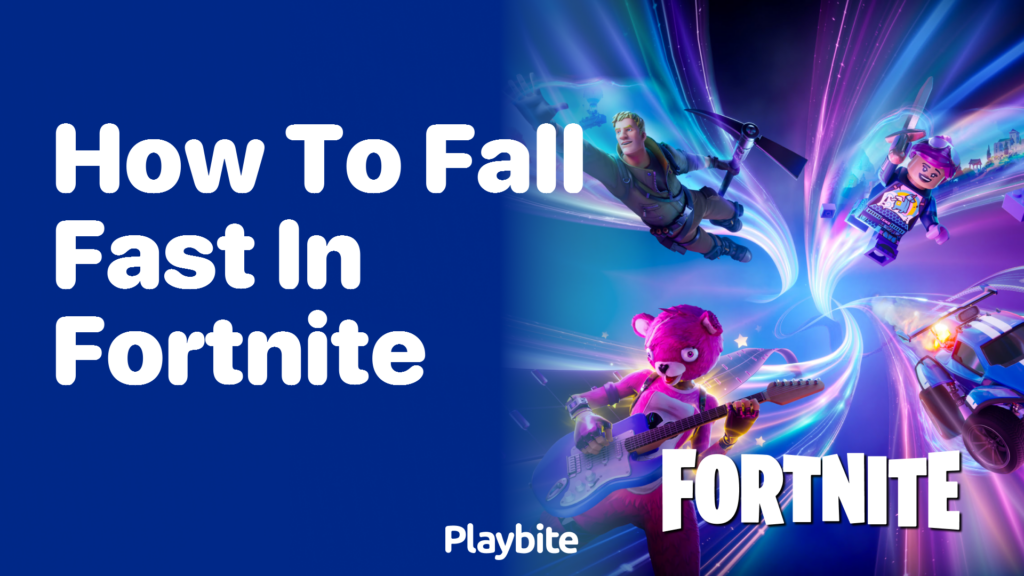 How to Fall Fast in Fortnite: Mastering the Drop - Playbite