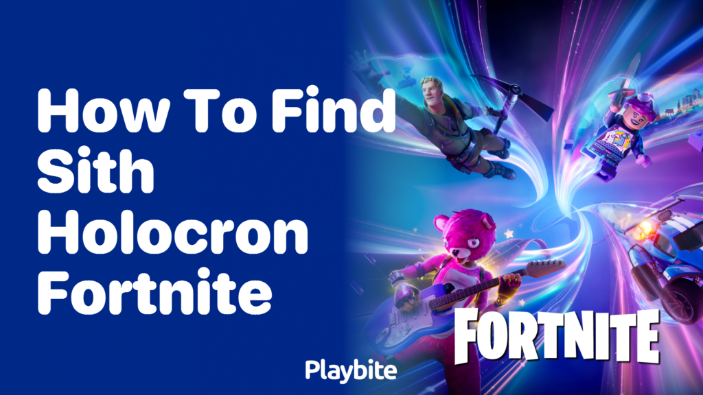 How to Find Sith Holocron in Fortnite - Playbite