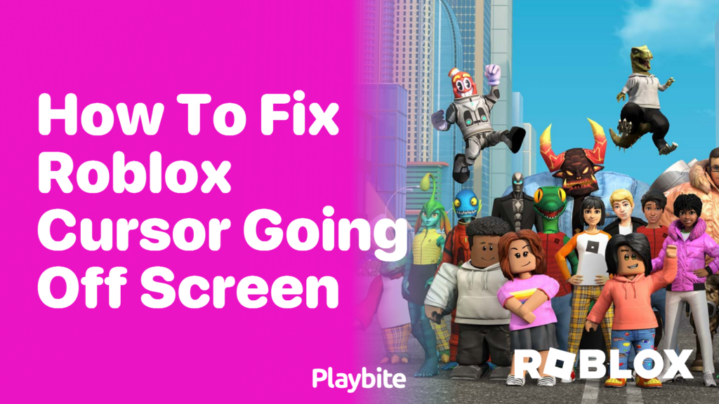 How to Fix Roblox Cursor Going Off Screen - Playbite
