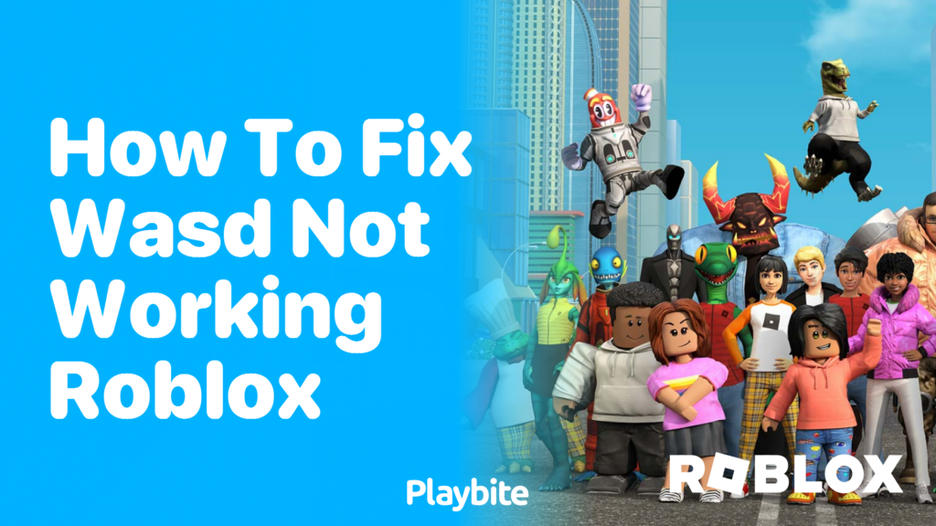 How to Fix WASD Not Working in Roblox - Playbite