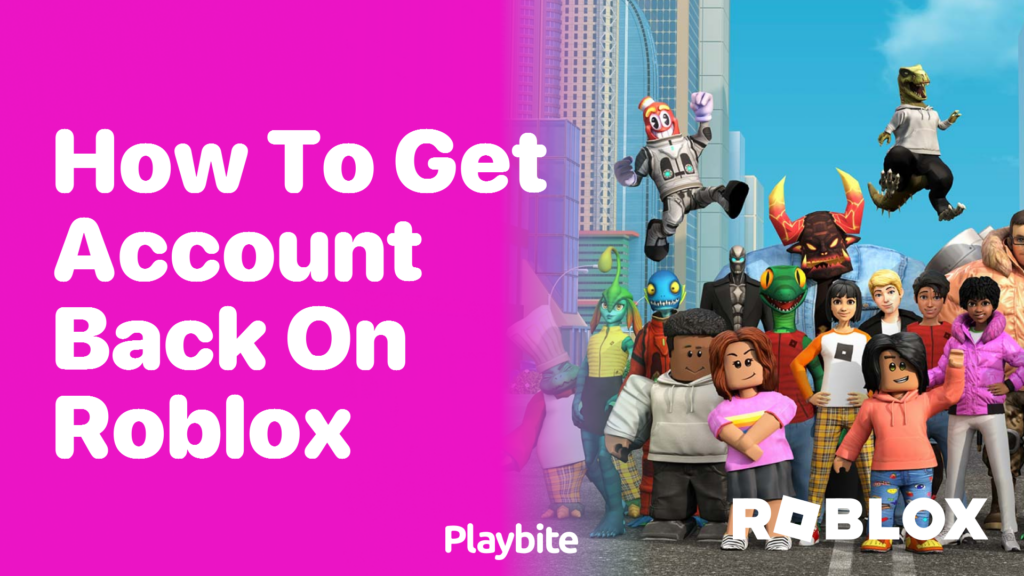 How to Get Your Account Back on Roblox - Playbite