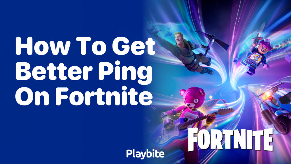 How to Get Better Ping on Fortnite - Playbite