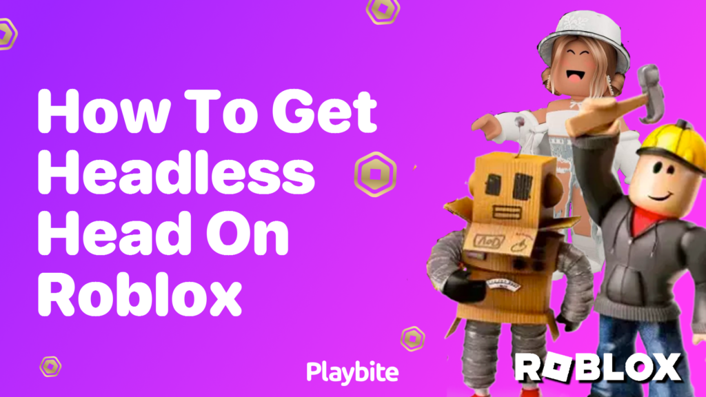 How to Get Headless Head on Roblox: A Cool Trick for Your Avatar - Playbite