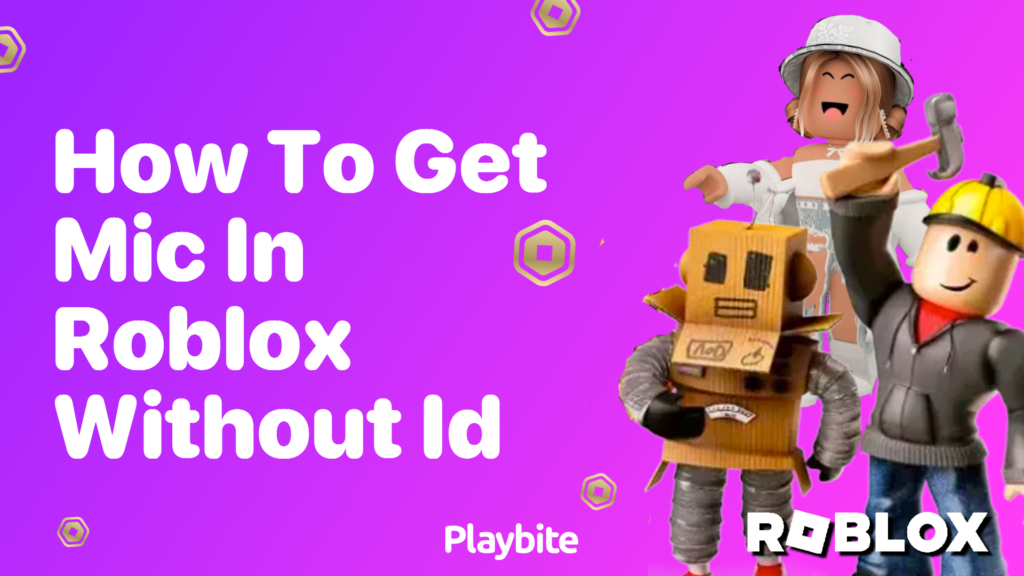How to get a mic in Roblox without ID - Playbite