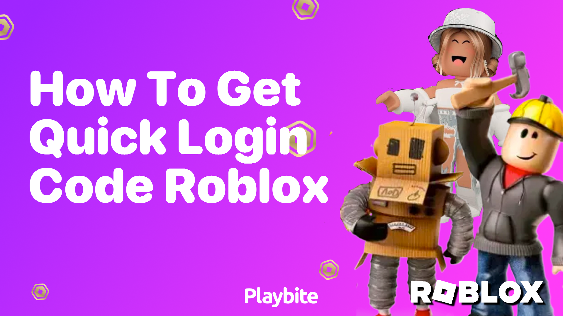 How to Get a Quick Login Code for Roblox - Playbite