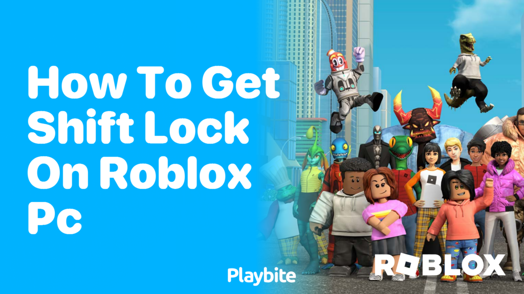 How to Activate Shift Lock on Roblox PC - Playbite