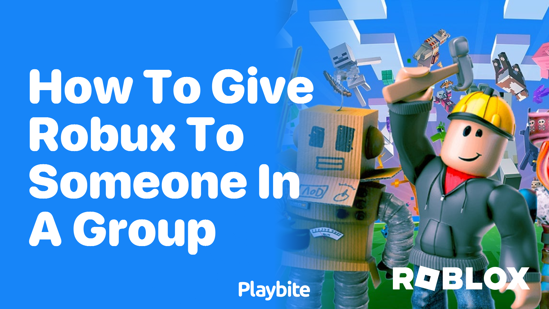 How to Give Robux to Someone in a Group on Roblox - Playbite