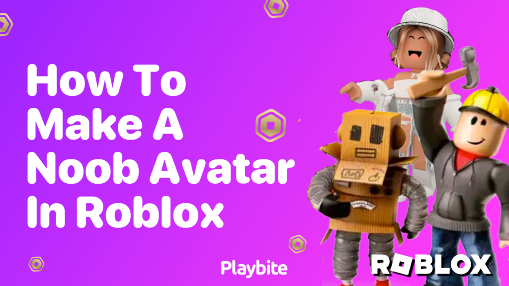 How to Create a Noob Avatar in Roblox - Playbite