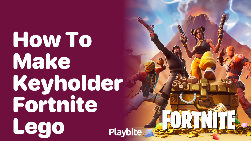 How to Make a Keyholder with Fortnite Lego - Playbite