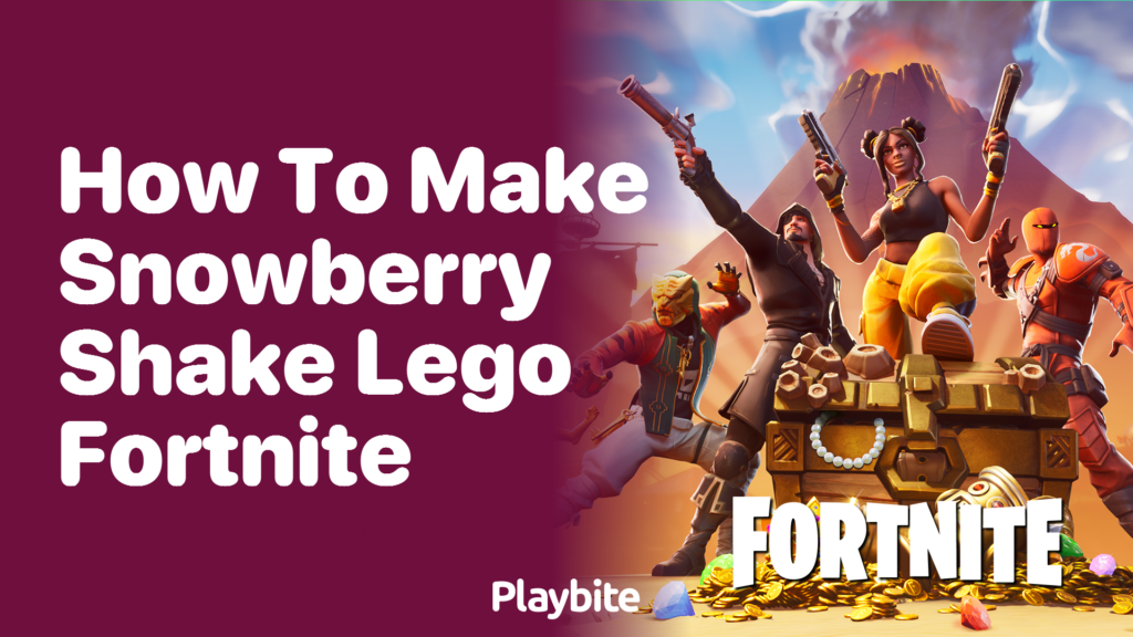 How to Make Snowberry Shake in Lego Fortnite - Playbite