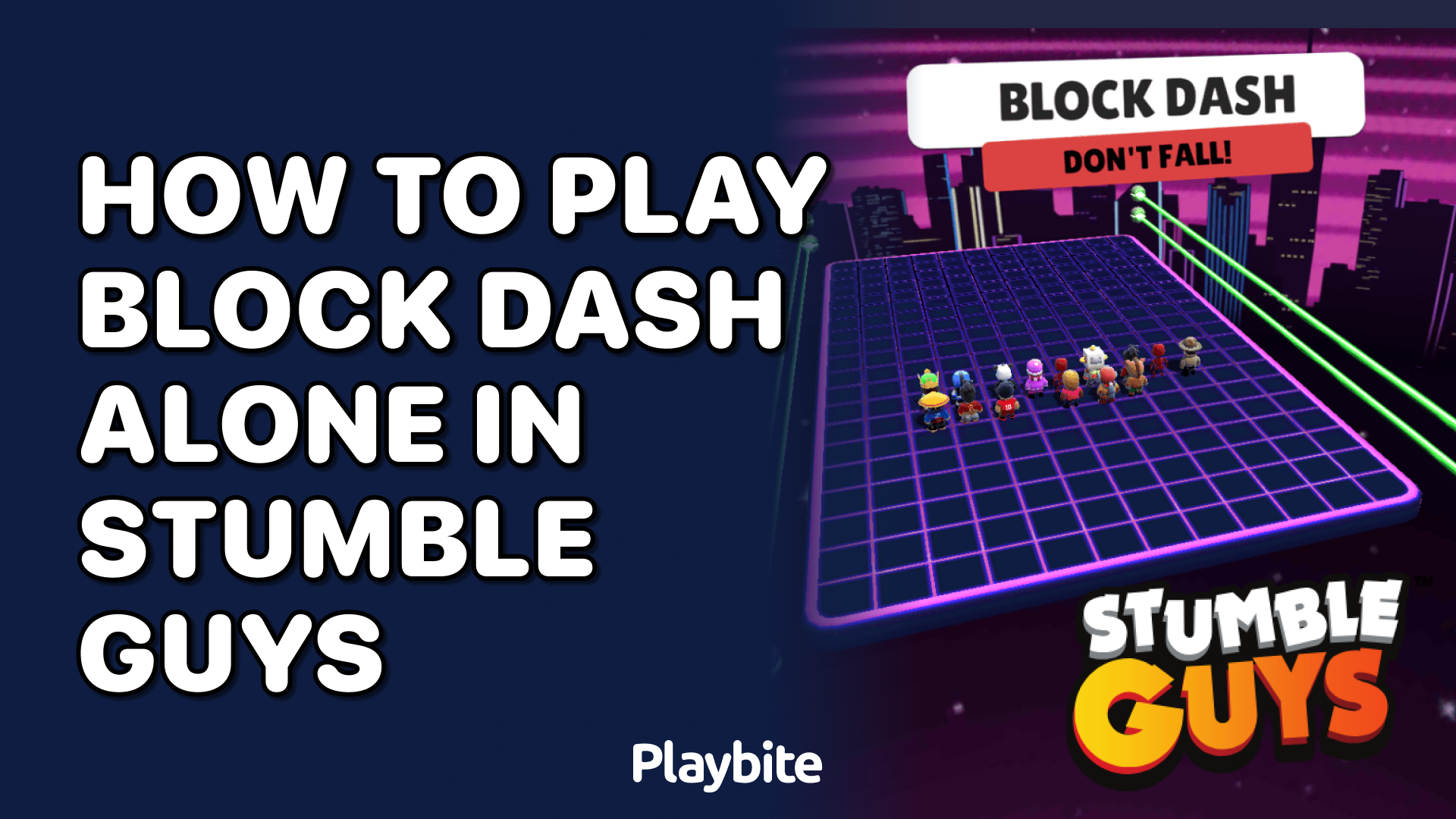 How to Play Block Dash Alone in Stumble Guys - Playbite How to Play Block Dash Alone in Stumble Guys - Playbite