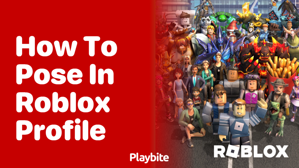 How to Pose in Your Roblox Profile - Playbite