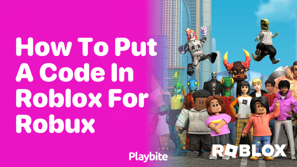 How to Enter a Code in Roblox for Robux? - Playbite