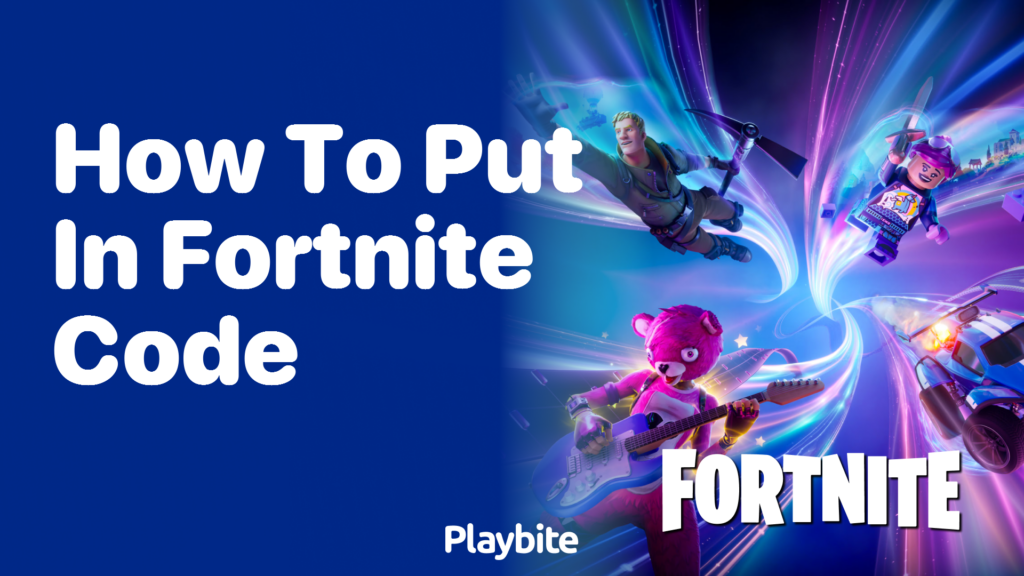 How to Redeem a Fortnite Code: A Simple Guide - Playbite