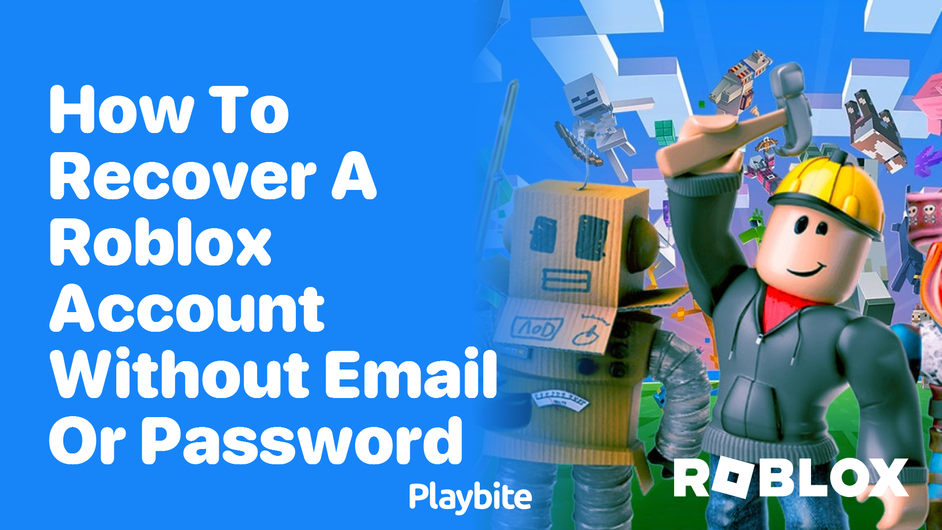 How to Recover a Roblox Account Without Email or Password - Playbite