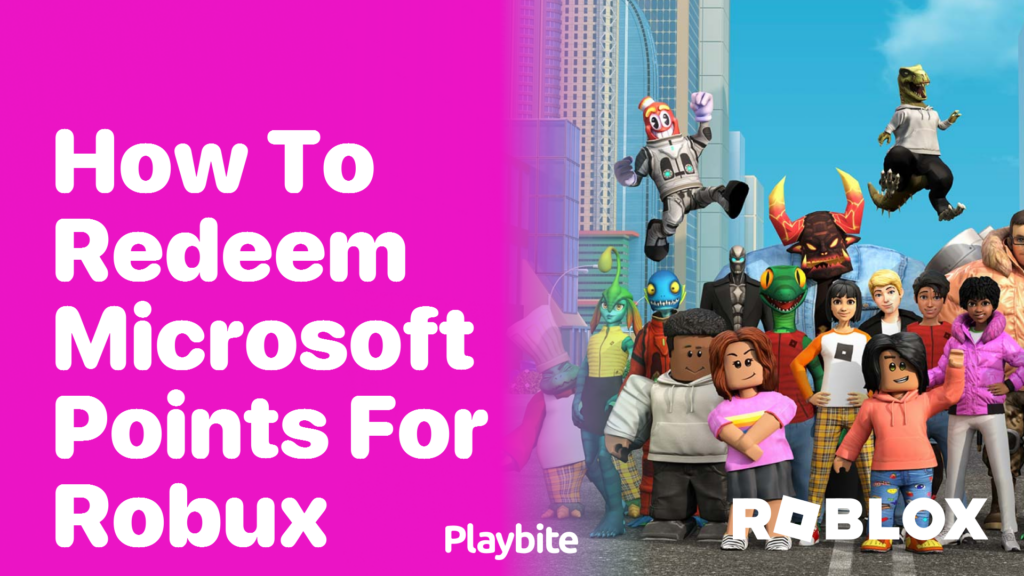 How to Redeem Microsoft Points for Robux - Playbite
