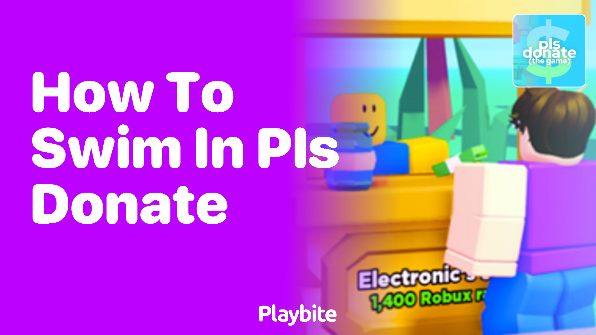 How to Swim in PLS DONATE on Roblox - Playbite